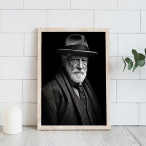 Sigmund Freud | Poster | Wall Art | Home Decor | - Etsy