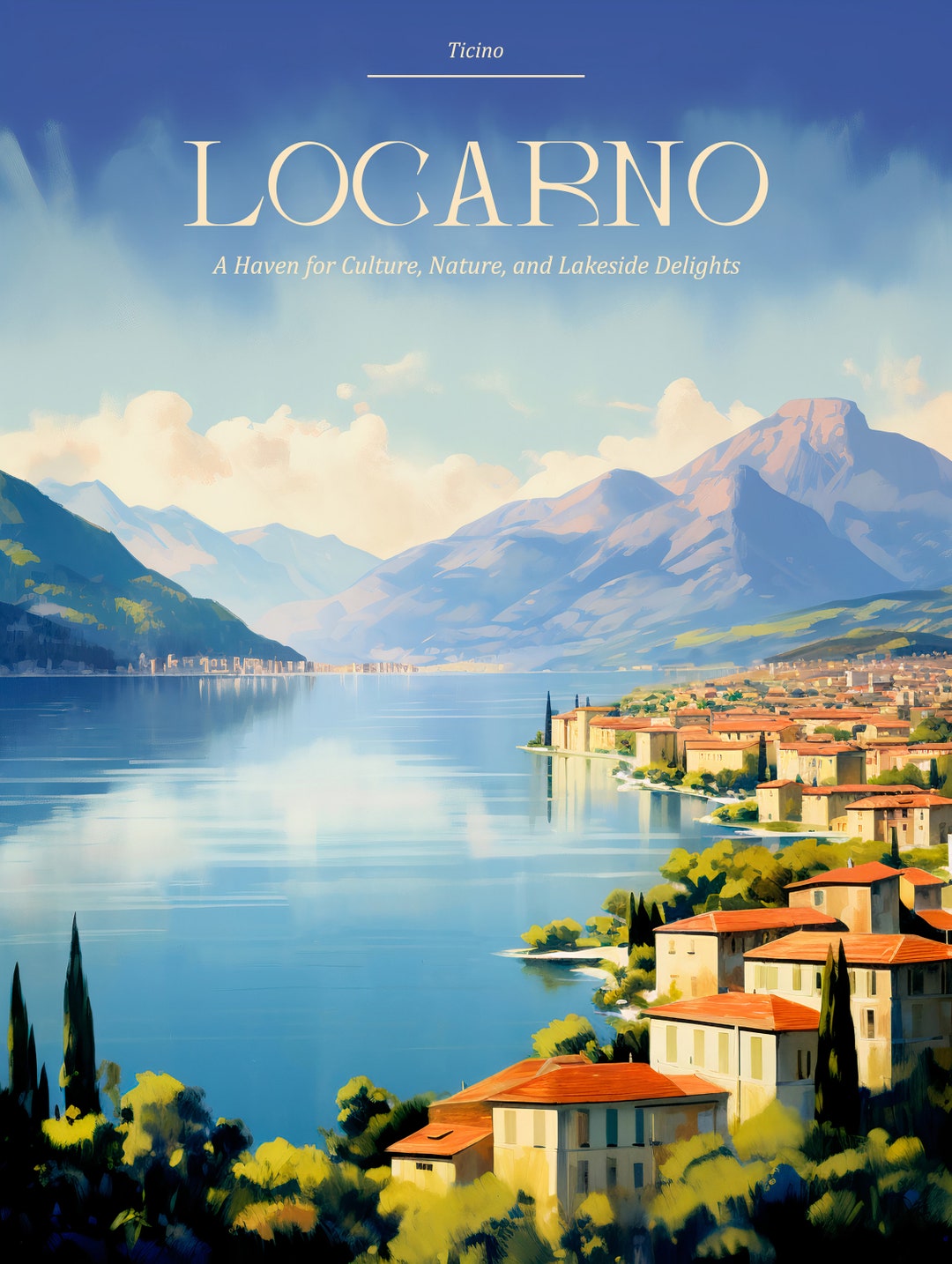 Buy Switzerland, Locarno | Poster | Wall Art | Home Decor | Online in ...