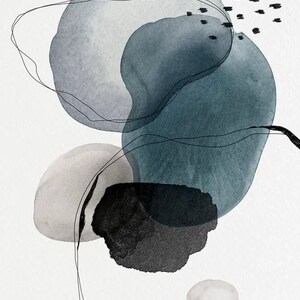 Watercolor Abstract Painting | Poster | Wall Art | Home Decor | - Etsy