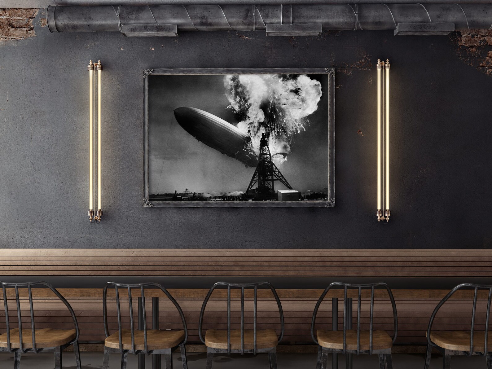 The Hindenburg Disaster by Shere Poster | Etsy