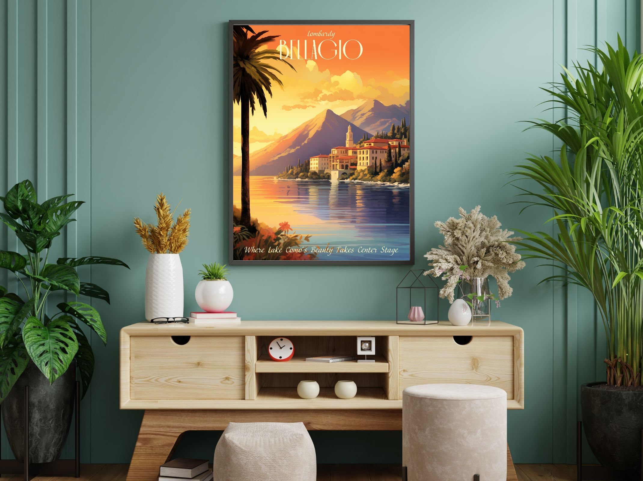 Italy, Bellagio | Poster | Wall Art | Home Decor | - Etsy