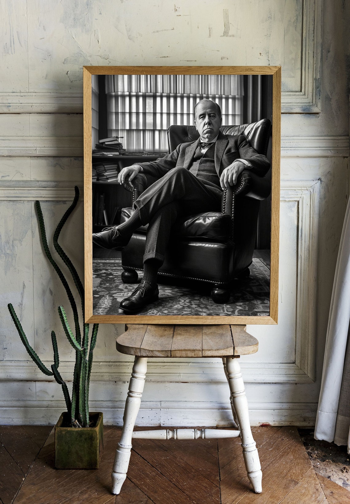 Niels Bohr in the Chair | Poster | Wall Art | Home Decor | - Etsy