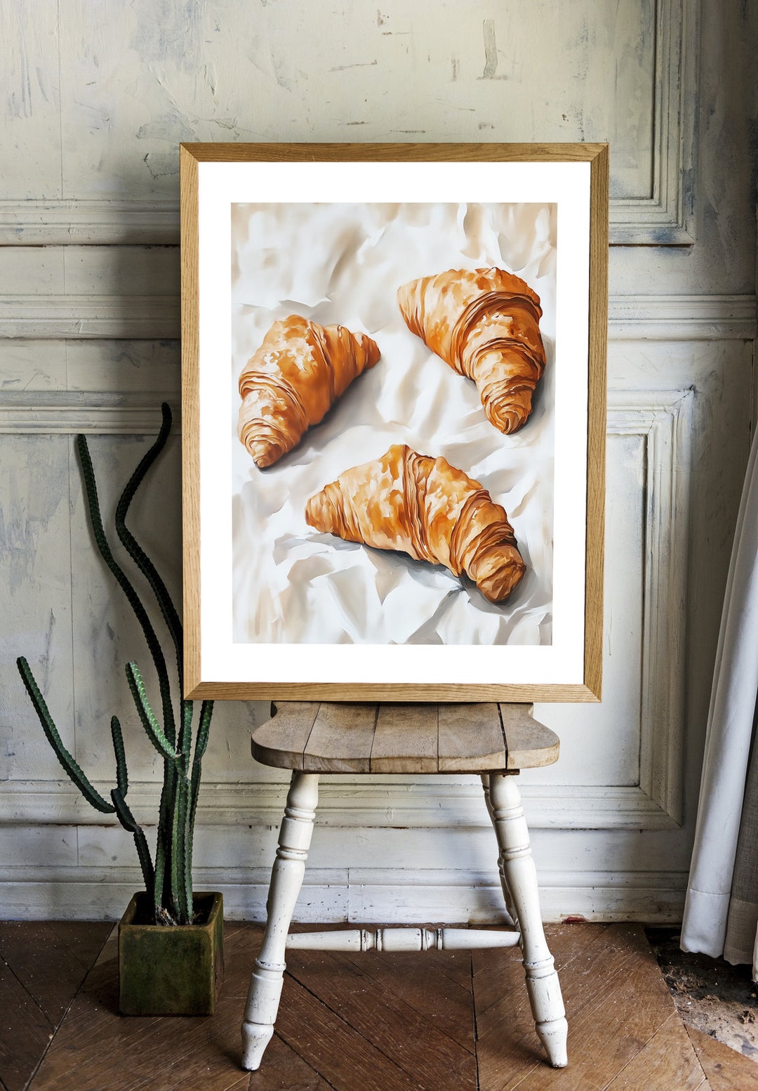 Freshly Baked Croissants Poster - Etsy