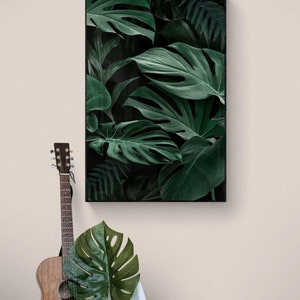 Green Tropical Leaves Poster - Etsy