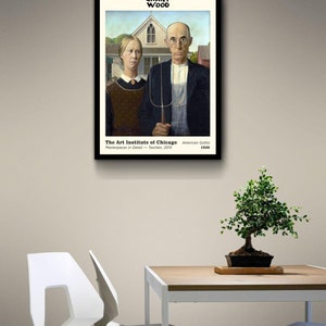 American Gothic by Wood Museum Poster - Etsy