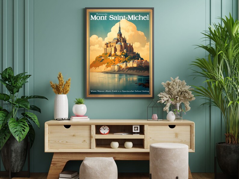 France, Mont Saint Michel | Poster | Wall Art | Home Decor | - Etsy