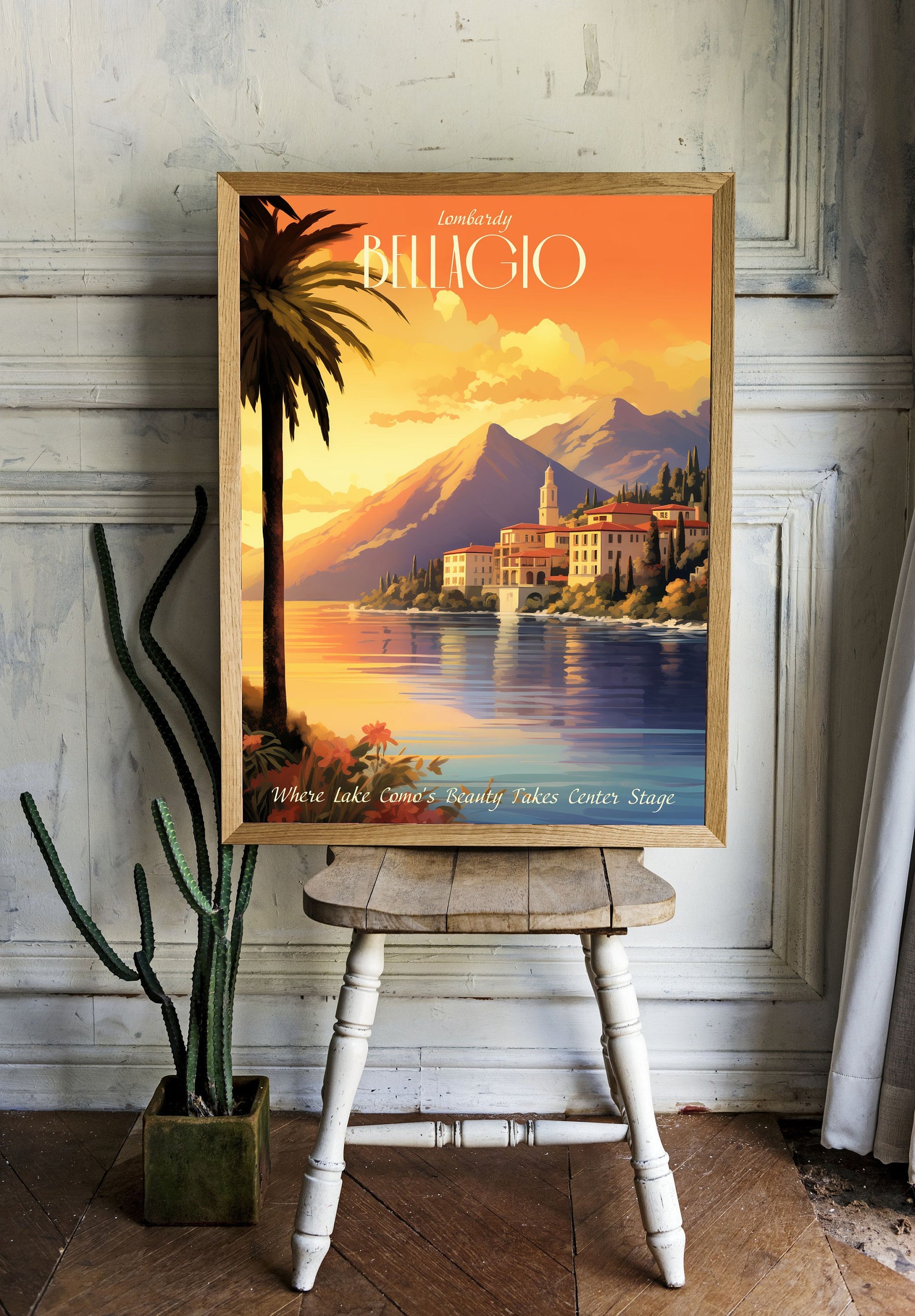 Italy, Bellagio | Poster | Wall Art | Home Decor | - Etsy