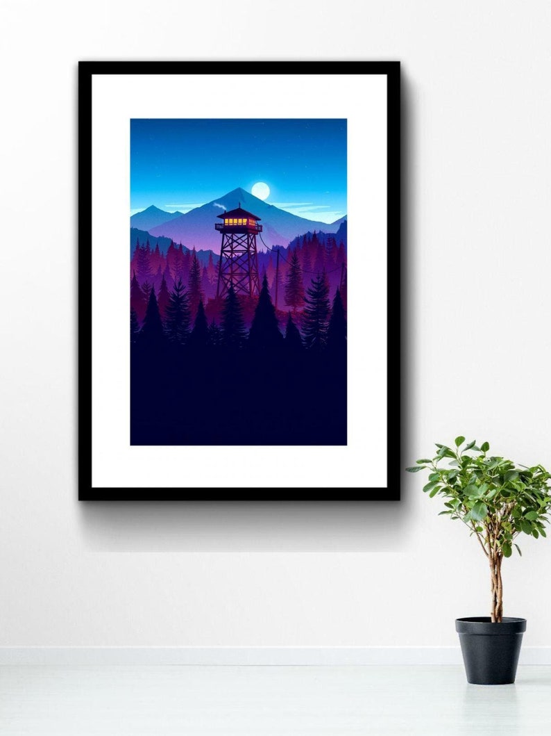 Forrest Firewatch | Poster | Wall Art | Home Decor | - Etsy