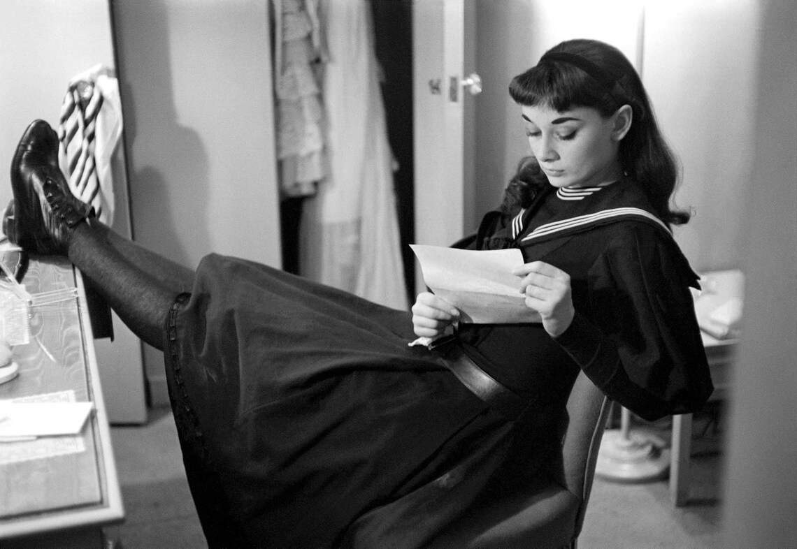 Audrey Hepburn Portrait by Fried | Poster | Wall Art | Home Decor ...