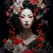 Scarlet Japan Geisha | Poster | Wall Art | Home Decor | - Etsy