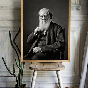 Charles Darwin | Poster | Wall Art | Home Decor | - Etsy