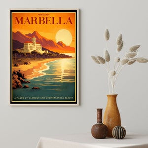Spain, Marbella | Poster | Wall Art | Home Decor | - Etsy