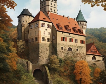 France, Chambord Castle Poster Wall Art Home Decor - Etsy UK