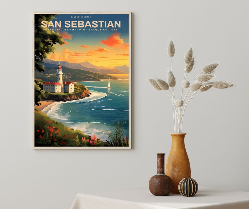 Spain, San Sebastian | Poster | Wall Art | Home Decor | - Etsy UK