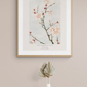Japanese Painting Cherry Blossom Poster Wall Art Home Decor - Etsy