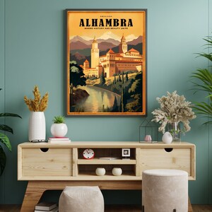 Spain, Alhambra | Poster | Wall Art | Home Decor | - Etsy