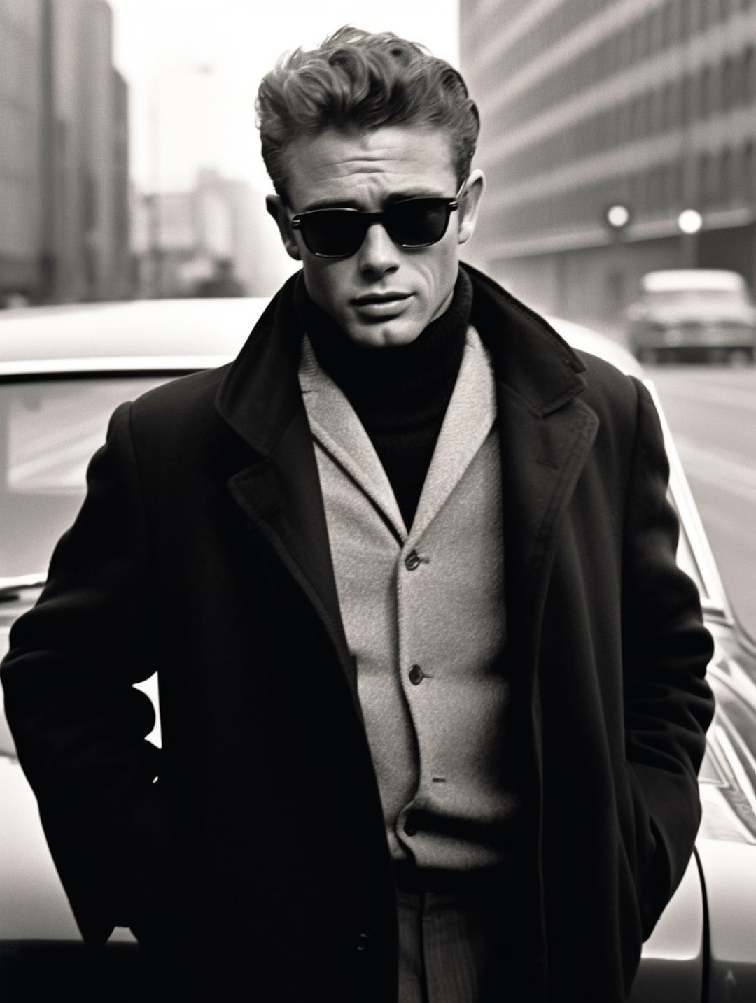 James Dean on the Street | Poster | Wall Art | Home Decor | - Etsy