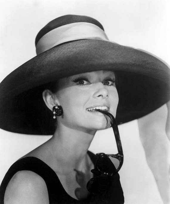 Audrey Hepburn Hat Portrait by Fraker Poster - Etsy