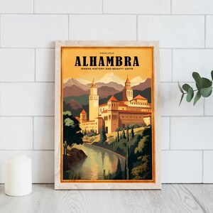 Spain, Alhambra | Poster | Wall Art | Home Decor | - Etsy