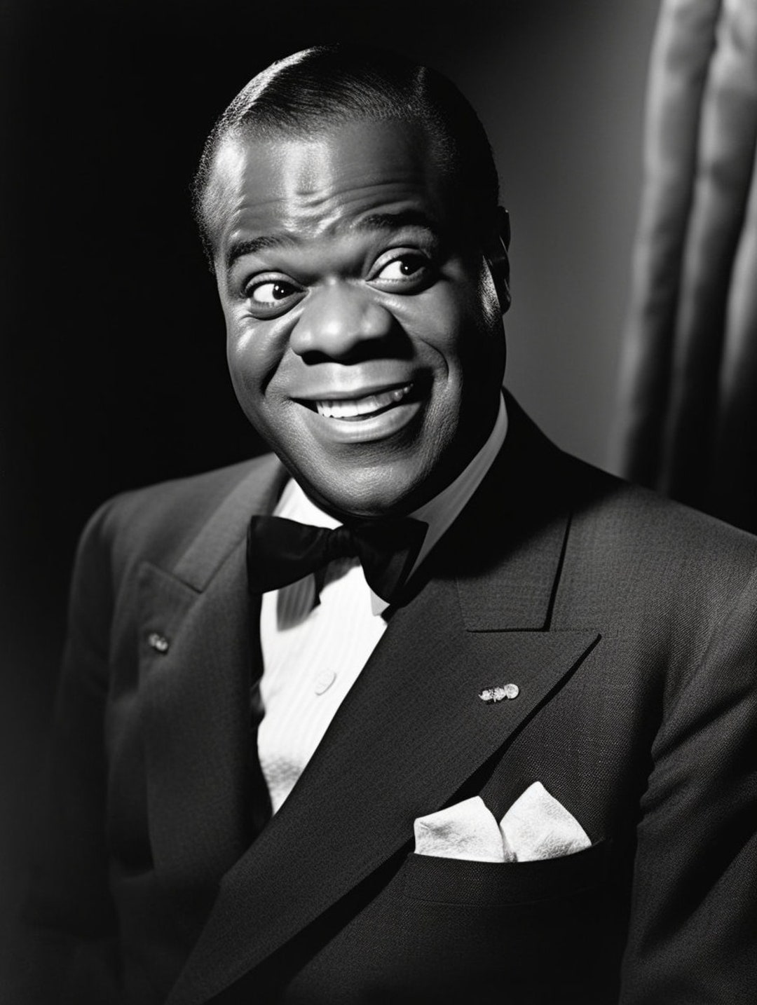 Charismatic Louis Armstrong | Poster | Wall Art | Home Decor | - Etsy