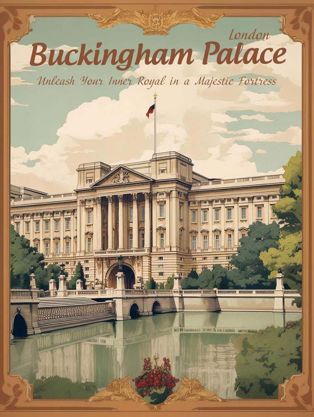 Great Britain, Buckingham Palace | Poster | Wall Art | Home Decor | - Etsy