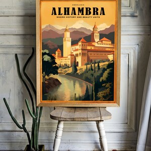 Spain, Alhambra | Poster | Wall Art | Home Decor | - Etsy
