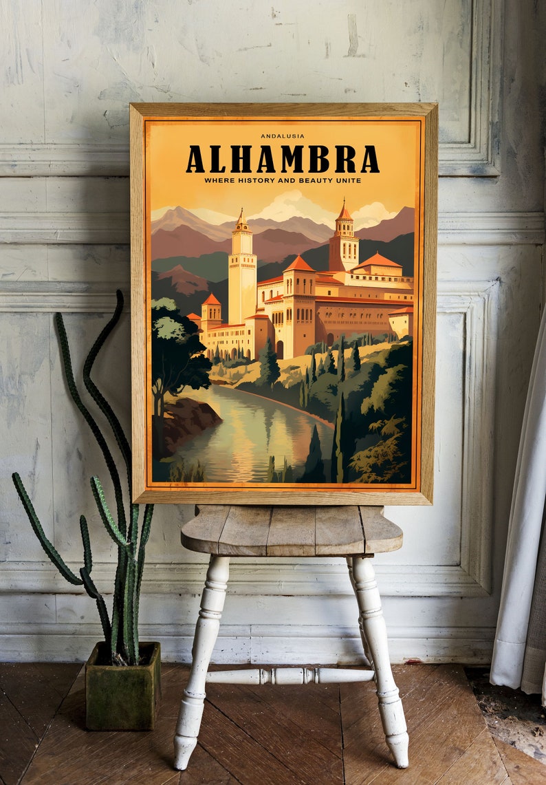 Spain, Alhambra | Poster | Wall Art | Home Decor | - Etsy