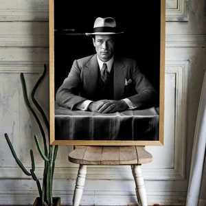 Gary Cooper at the Table Poster Wall Art Home Decor - Etsy