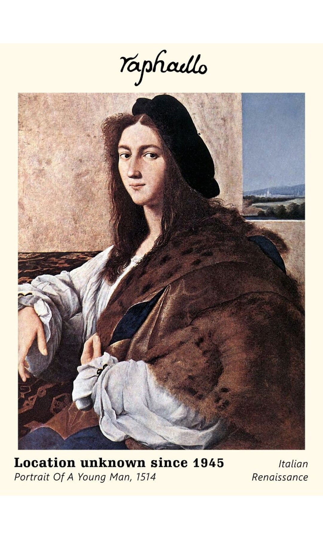 Portrait of a Young Man by Raphael | Poster | Wall Art | Home Decor ...