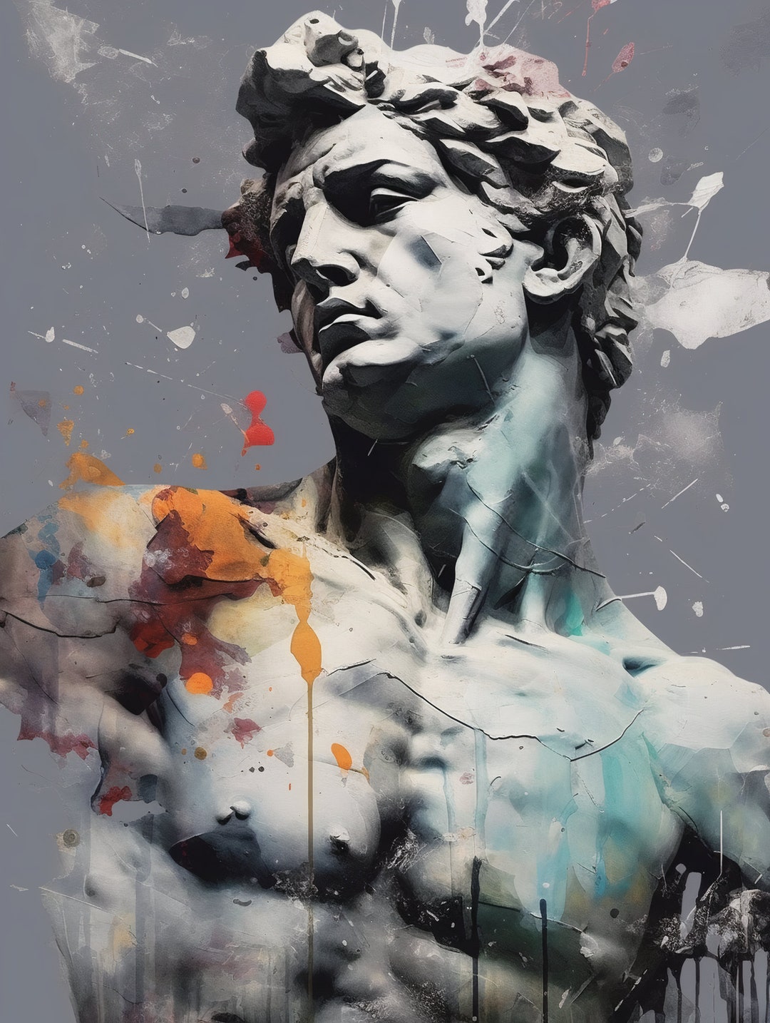 Antique Statue of David | Poster | Wall Art | Home Decor | - Etsy