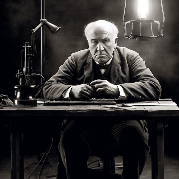 Thomas Edison Poster - Etsy