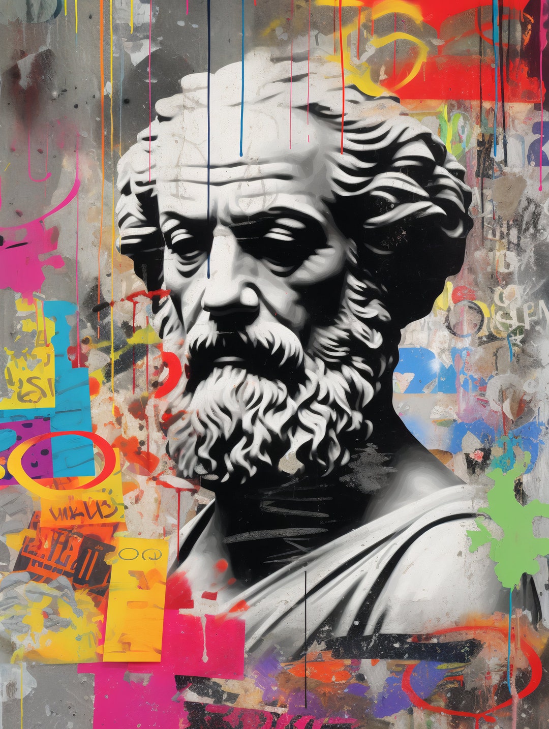 Antique Statue of Socrates | Poster | Wall Art | Home Decor | - Etsy