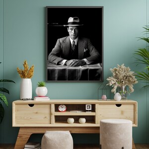 Gary Cooper at the Table Poster Wall Art Home Decor - Etsy