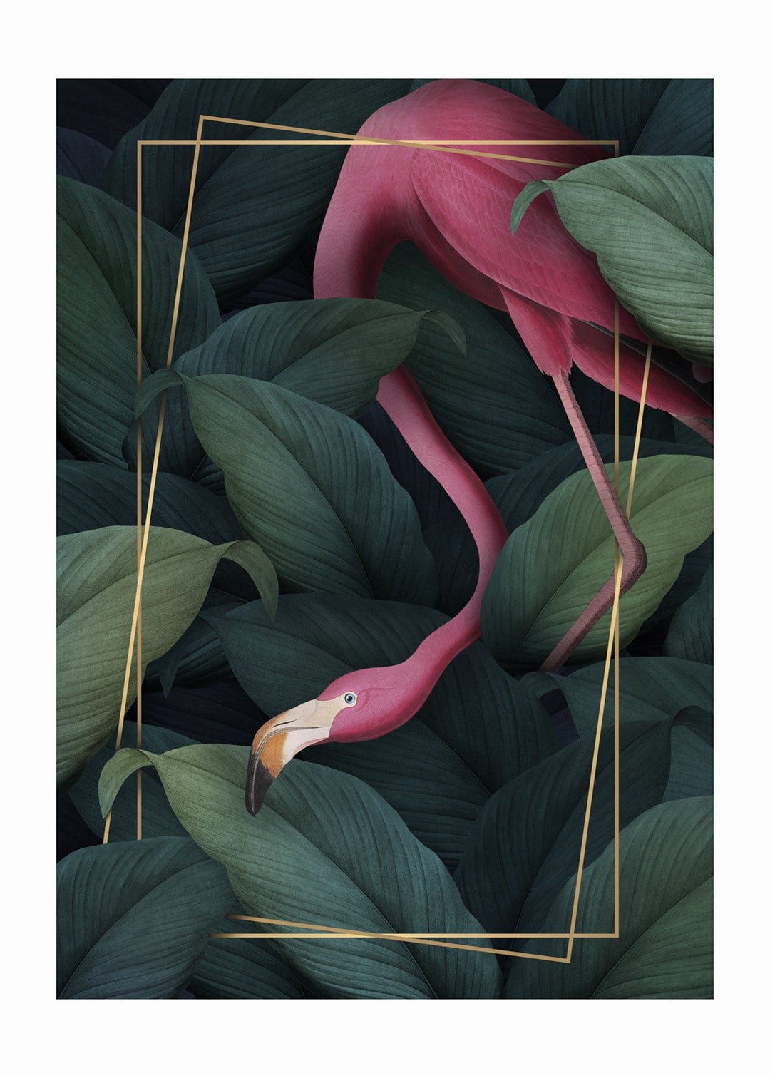 Flamingo Poster - Etsy