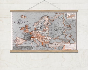 Map of Europe Poster - Etsy