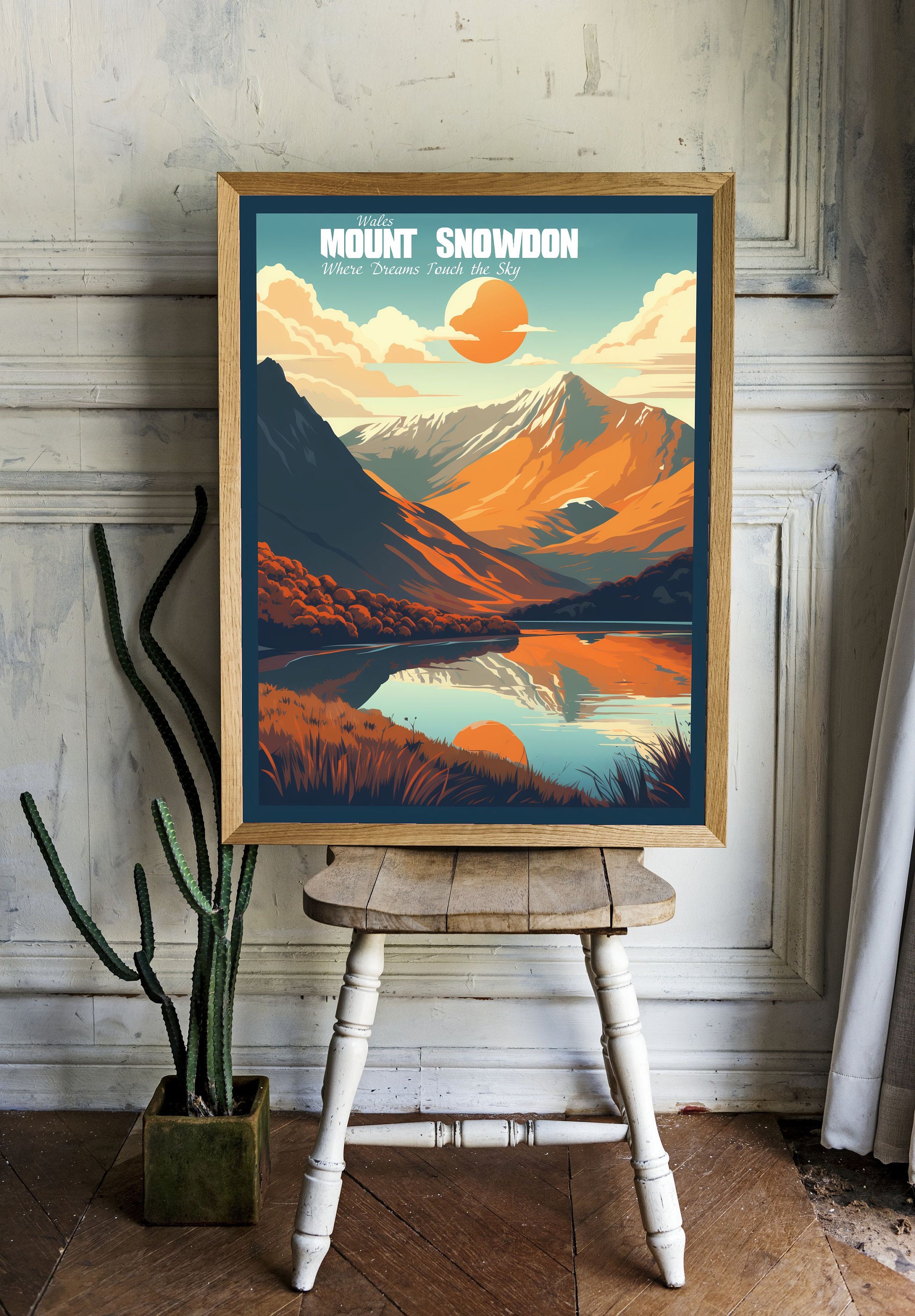 Great Britain, Mount Snowdon | Poster | Wall Art | Home Decor | - Etsy
