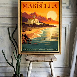 Spain, Marbella | Poster | Wall Art | Home Decor | - Etsy