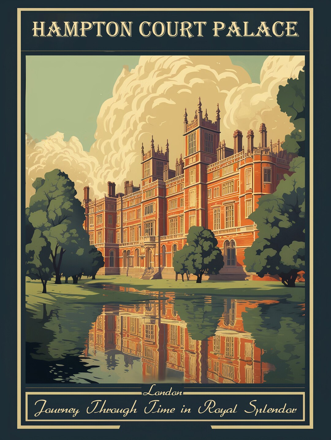 Great Britain, Hampton Court Palace | Poster | Wall Art | Home Decor ...