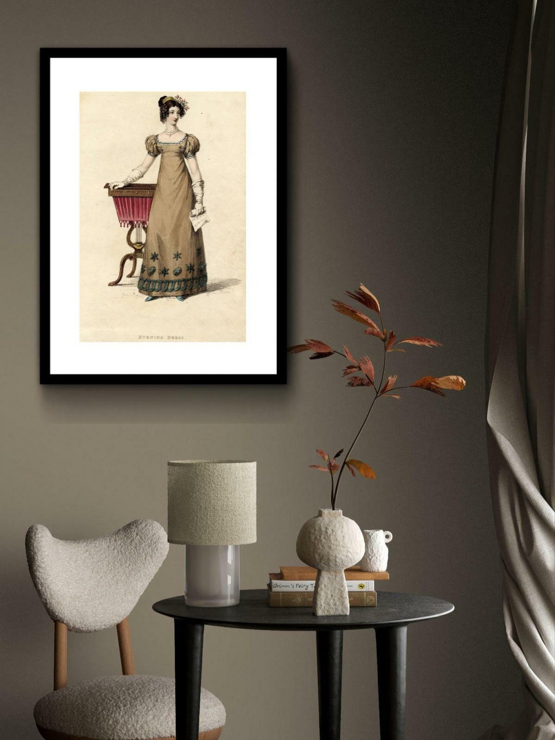 Evening Dress Fashion Poster - Etsy