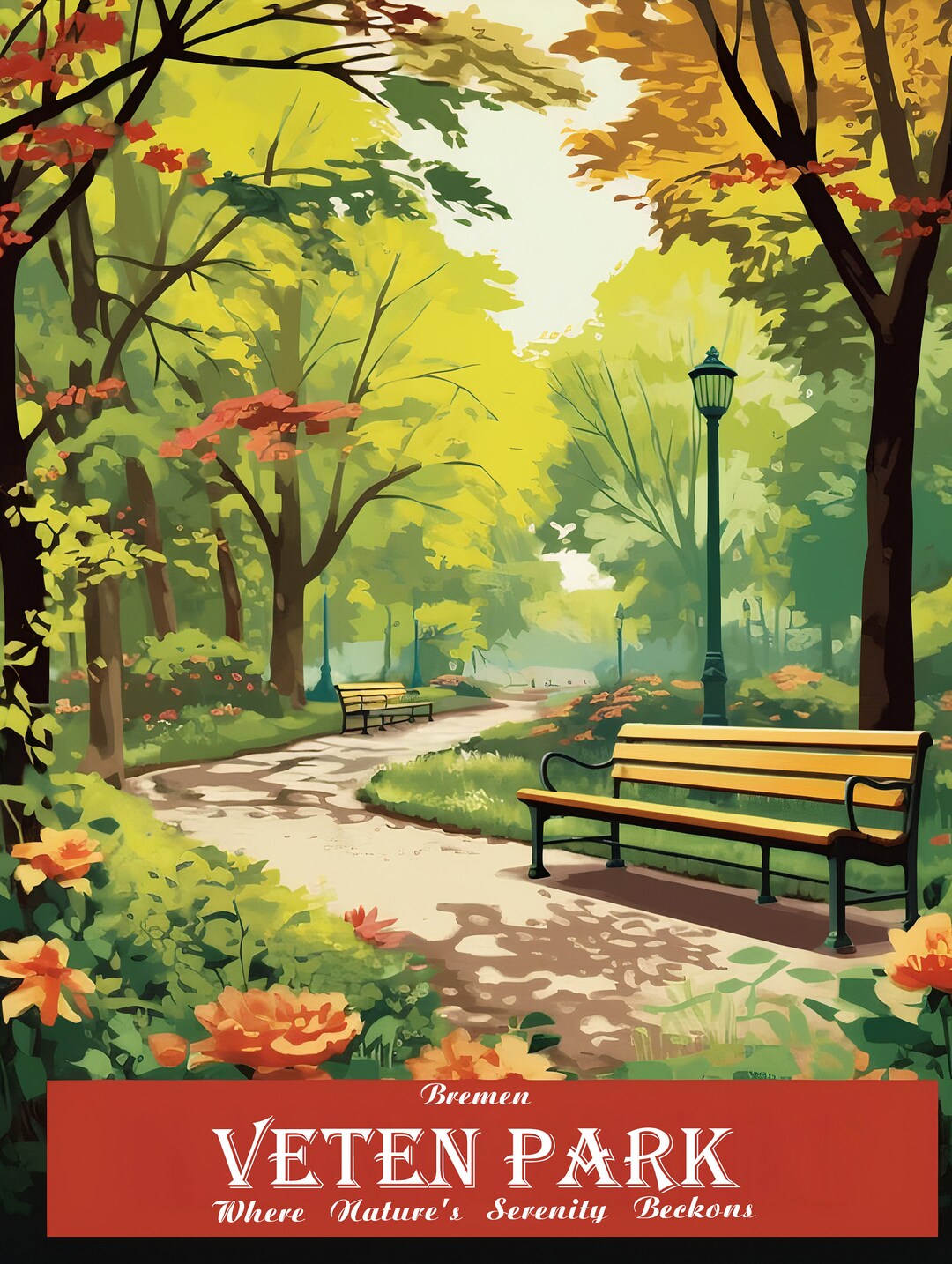 Germany, Veten Park | Poster | Wall Art | Home Decor | - Etsy