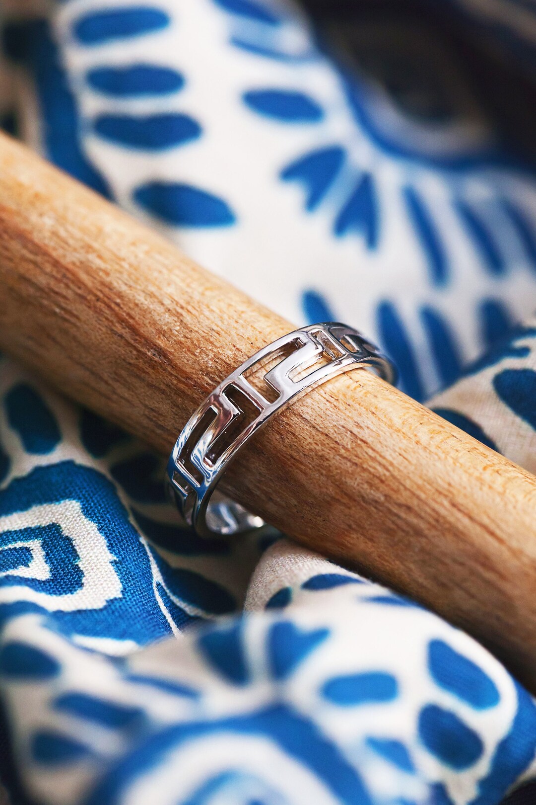 Greek Style Ring in Silver Openwork Ring With Greek Patterns - Etsy