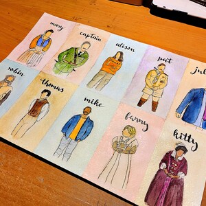 BBC Ghosts Watercolour - Etsy
