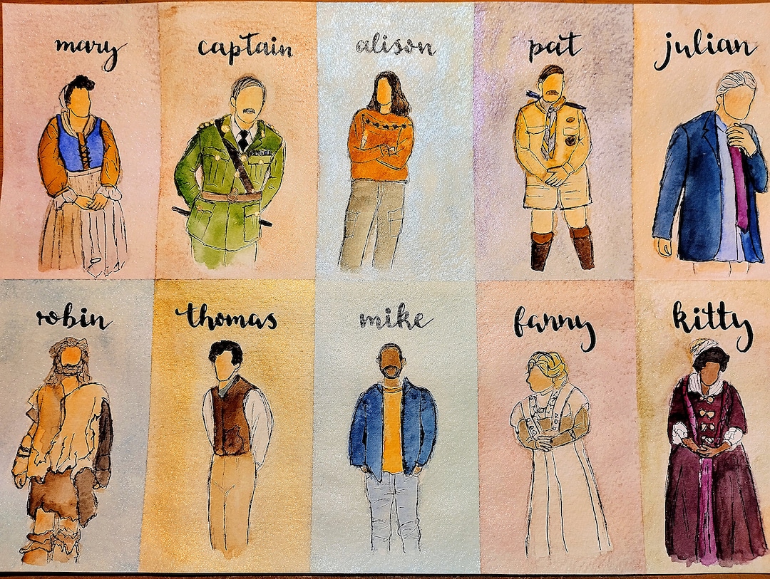 BBC Ghosts Watercolour - Etsy