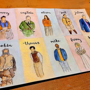 BBC Ghosts Watercolour - Etsy