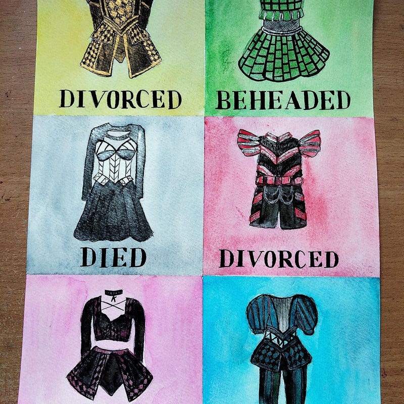Six the Musical Costumes - Etsy UK