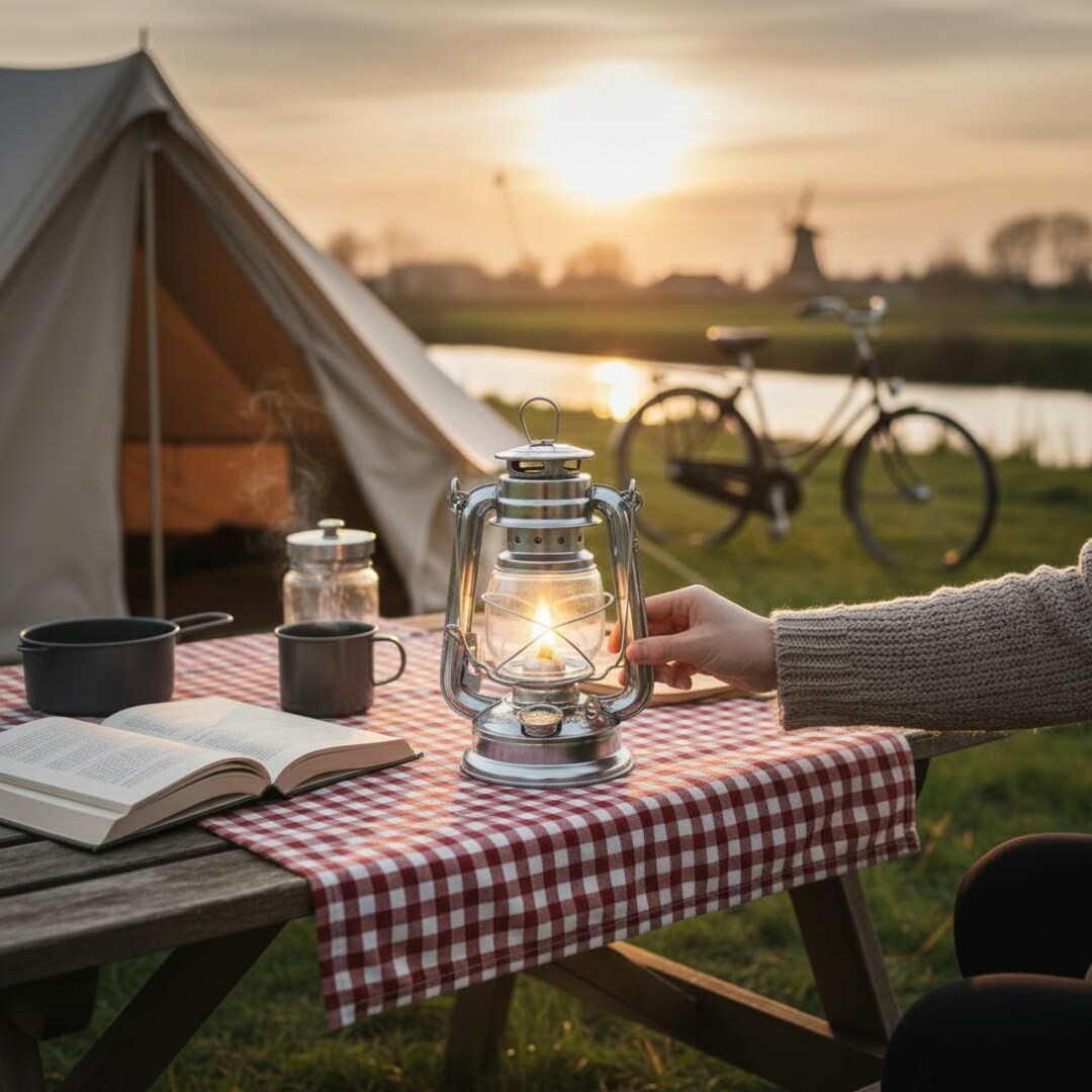 Metal Petroleum Lamp With Glass Globe - Atmospheric Oil Lamp for ...