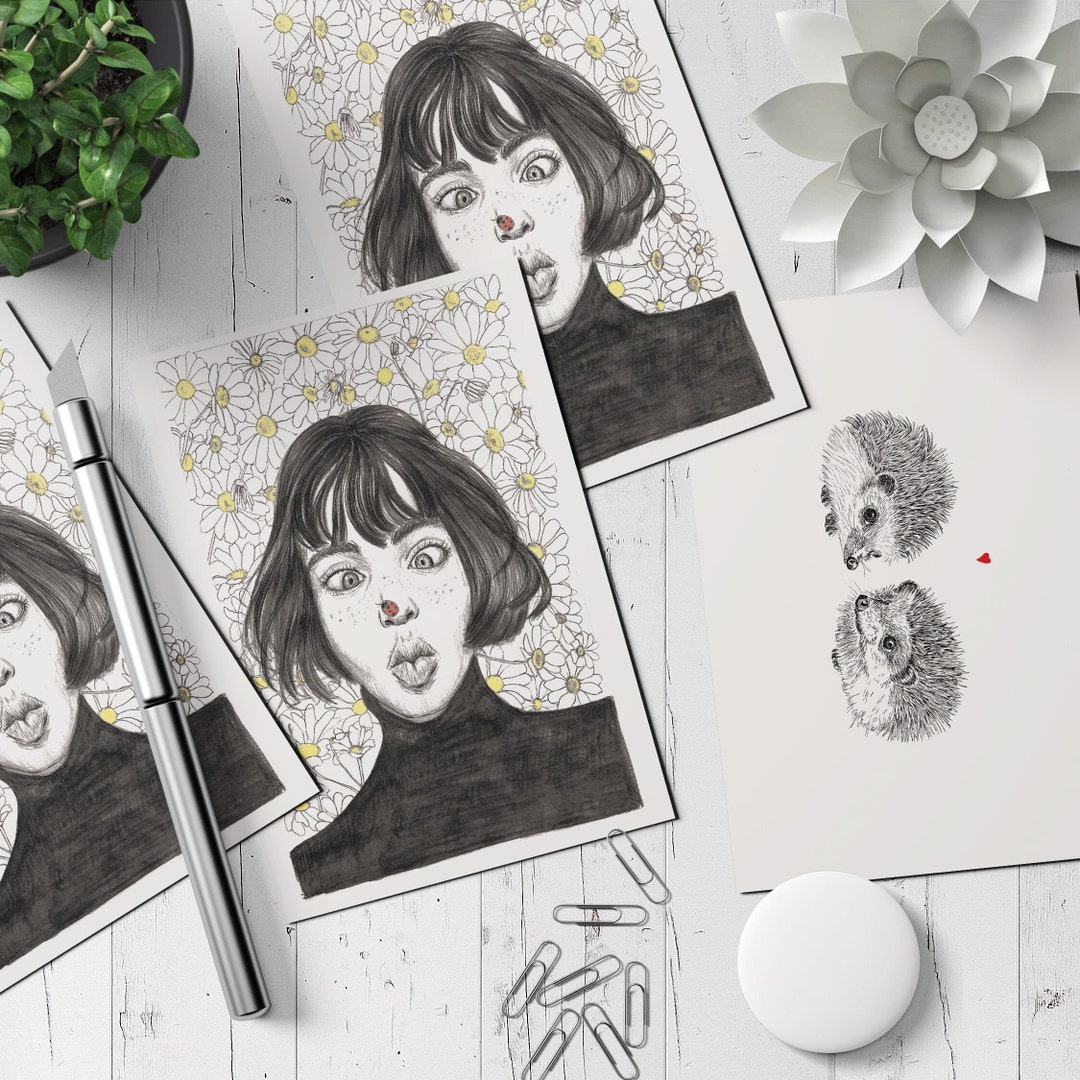 Illustration Pack, Wall Decoration Illustration, Postcrossing Postcards ...
