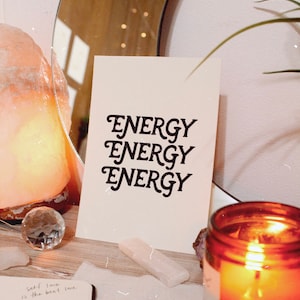 Energy Art Print 5x7 Print Quote Healing Spiritual - Etsy