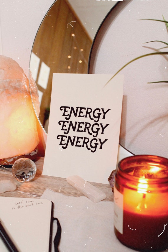 Energy Art Print 5x7 Print Quote Healing Spiritual | Etsy