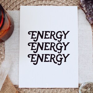 Energy Art Print 5x7 Print Quote Healing Spiritual - Etsy